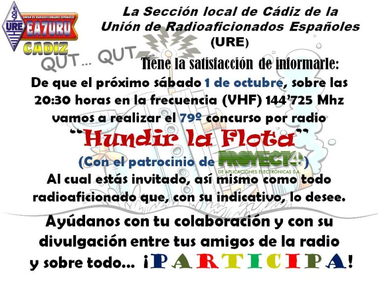 79º Concurso "Hundir la Flota" de EA7URU - Unión de Radioaficionados ...